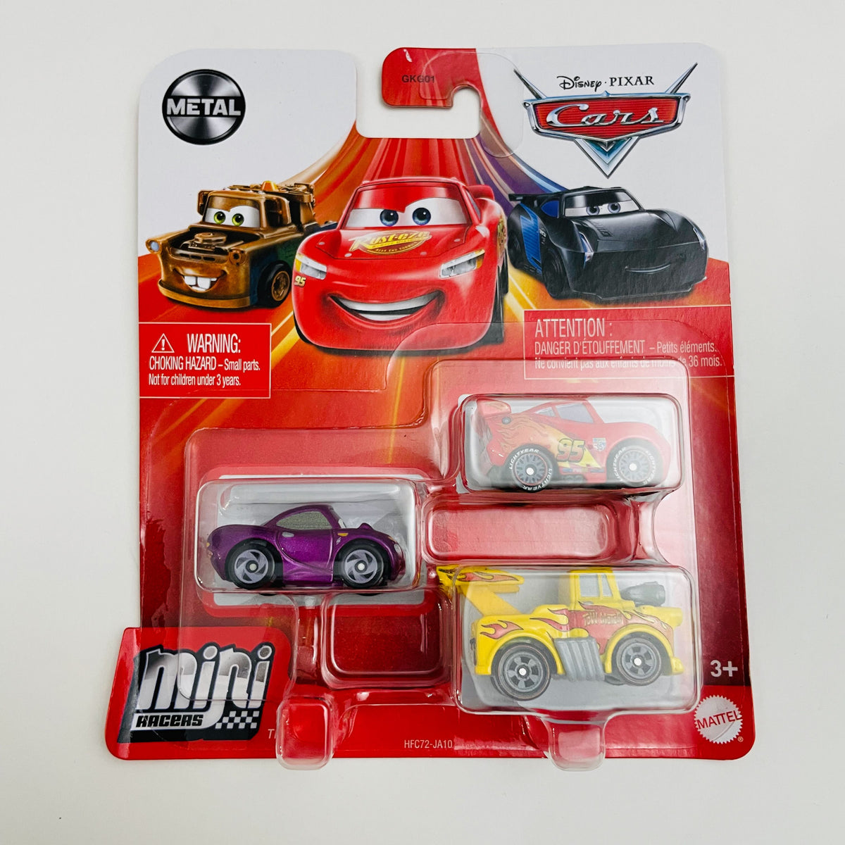 Disney Pixar Cars Mini Racers 3 Pack - Undercover - Mater, McQueen, Ho ...