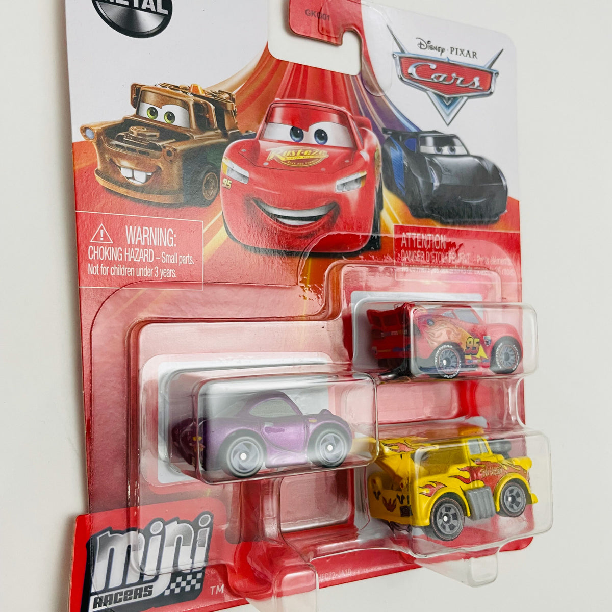 Disney Pixar Cars Mini Racers 3 Pack - Undercover - Mater, McQueen, Ho ...